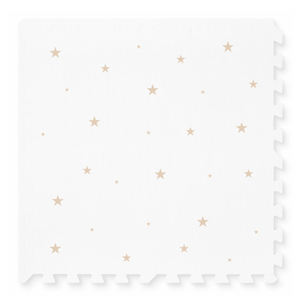 Gus and Beau Premium Baby Playmat in White and Beige Stars Design – gus ...
